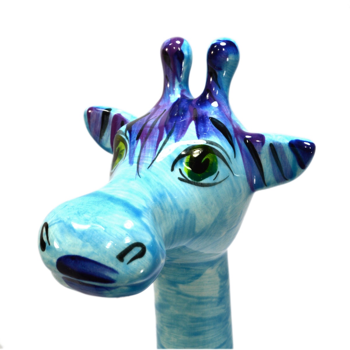 Signed Original TUROV ART CERAMICS GIRAFFE FIGURINE 25" Tall! ISLAND/B ...