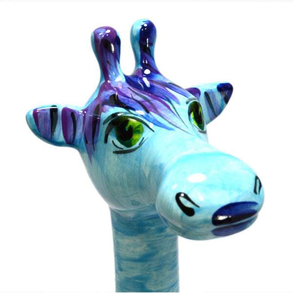 Signed Original TUROV ART CERAMICS GIRAFFE FIGURINE 25" Tall! ISLAND/B ...