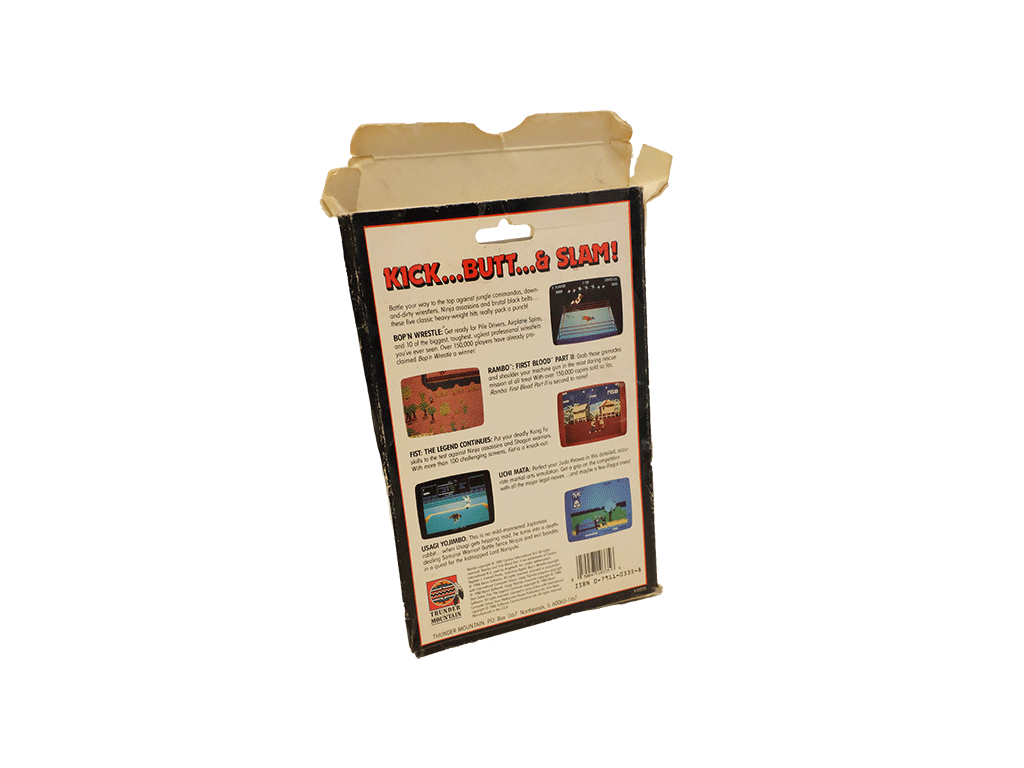 Kick Butt and Slam Video Game Software Commodore 64/128 With Box & Ins ...