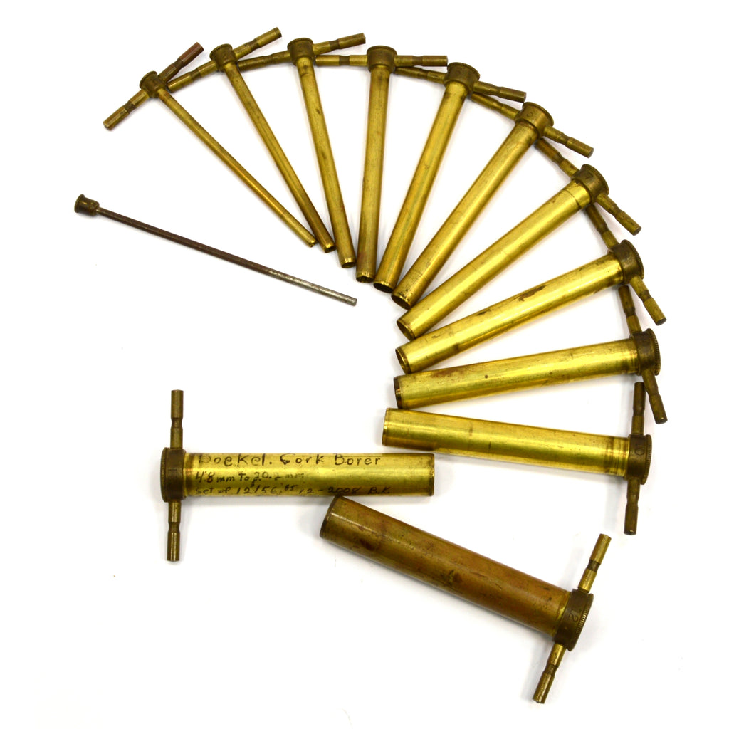 Vintage "BOEKEL CORK BORER" Solid Brass FISHER SCIENTIFIC 4.5mm to 17 ...