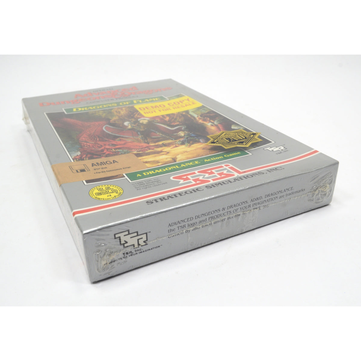 New! COMMODORE AMIGA Sealed! D&D GAME "DRAGONS OF FLAME" Rare DEMO COP ...