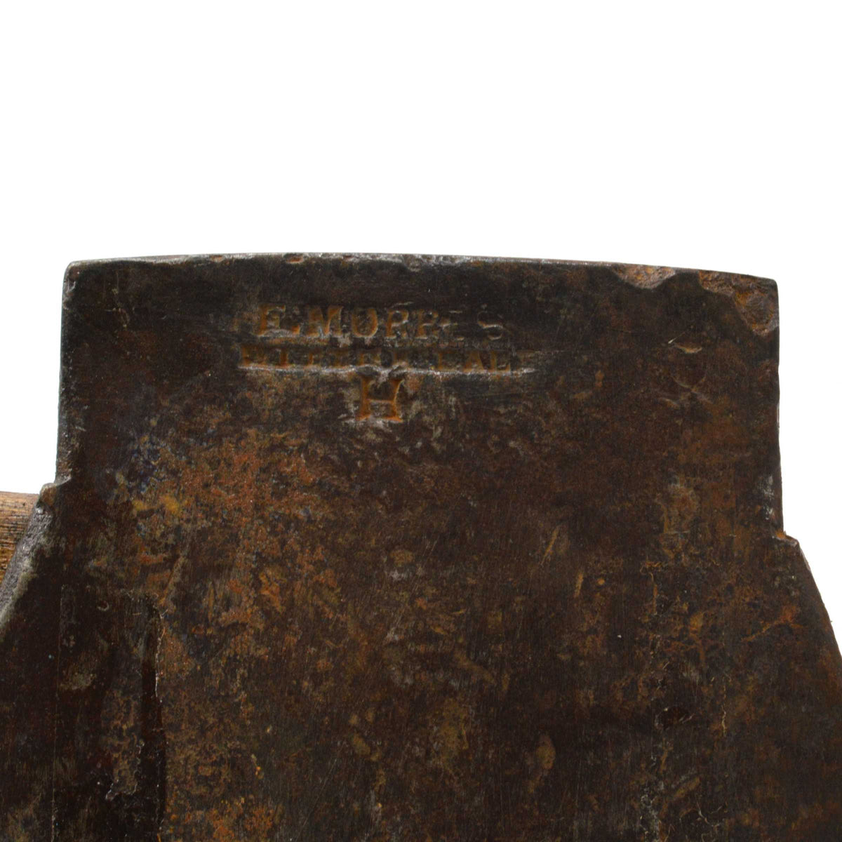 Antique BROAD / HEWING AXE Signed "F. MORRIS..." Extra Sexy Handle! OH ...