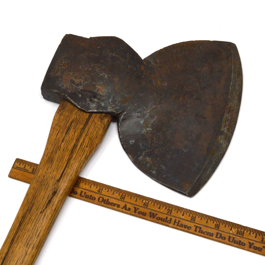 Antique BROAD / HEWING AXE Signed "F. MORRIS..." Extra Sexy Handle! OH ...