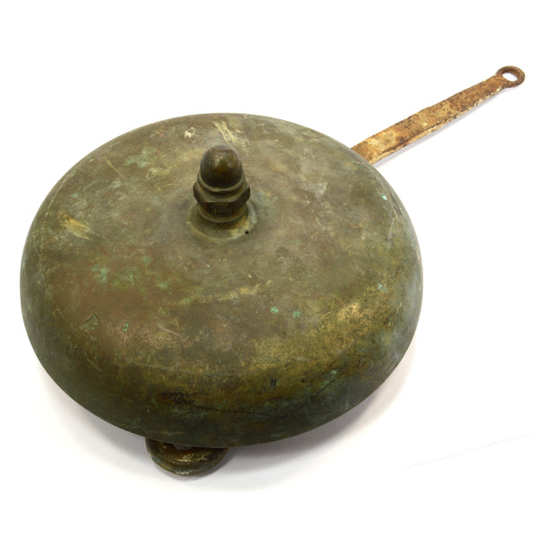 Vintage BOXING RING BELL Huge, 13" BRASS & IRON Wood Mounted *NEEDS NE ...