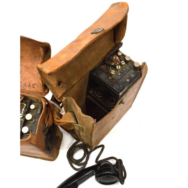 Vintage U.S. ARMY "SIGNAL CORPS" FIELD TELEPHONE Lot of 2 EE-8-A & EE ...