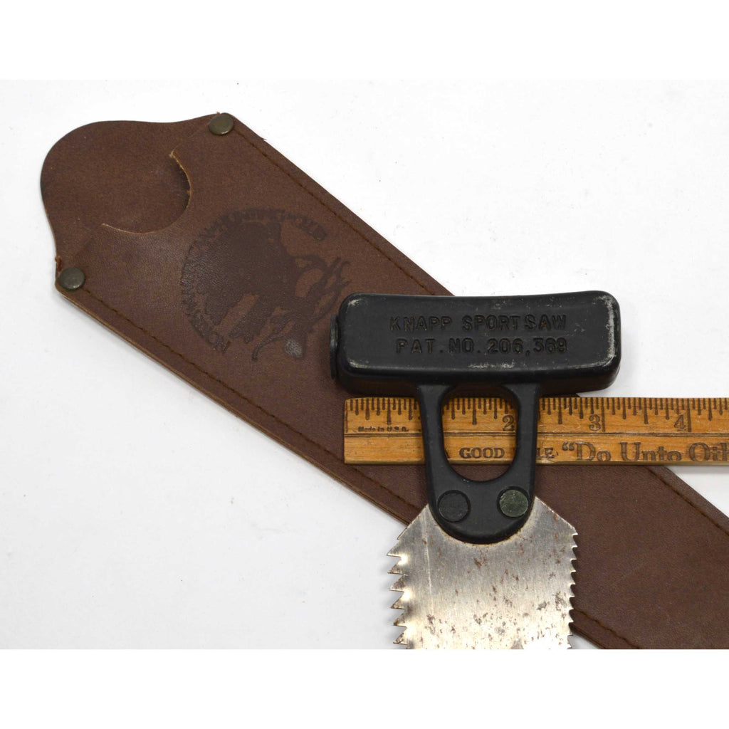 Vintage "KNAPP SPORT SAW" Hunting-Camping SURVIVAL TOOL Original Leath ...