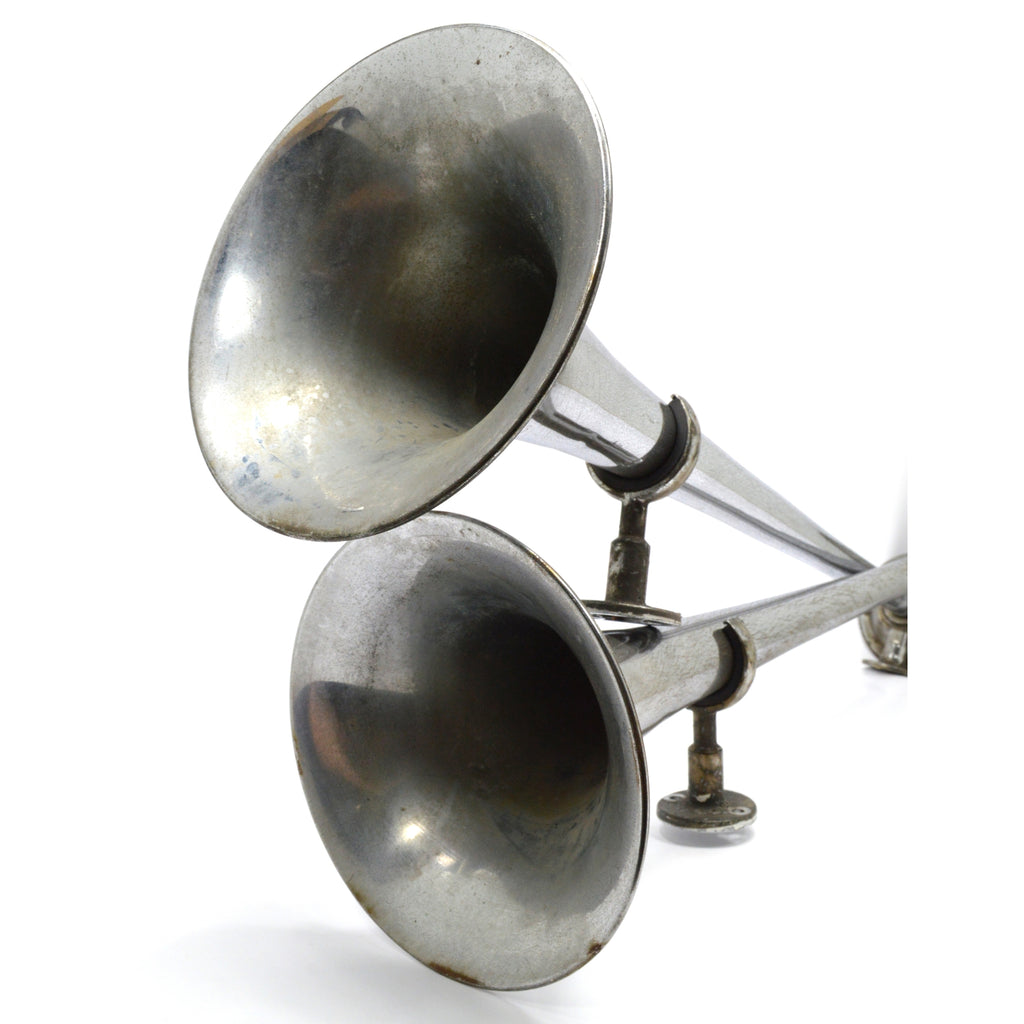 Vintage GROVER PRODUCTS 'STUTTER TONE' HORN Lot/Pair of 30" EMERGENCY ...