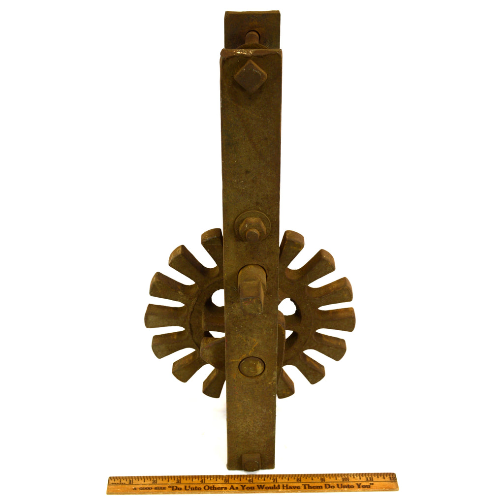 Vintage INDUSTRIAL HAND-CRANK GEAR PART 9" Cog Wheel STEAMPUNK Altered ...