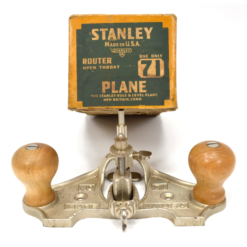 Antique STANLEY No. 71 ROUTER PLANE Type 10, c.1925-38 in ORIGINAL BOX ...