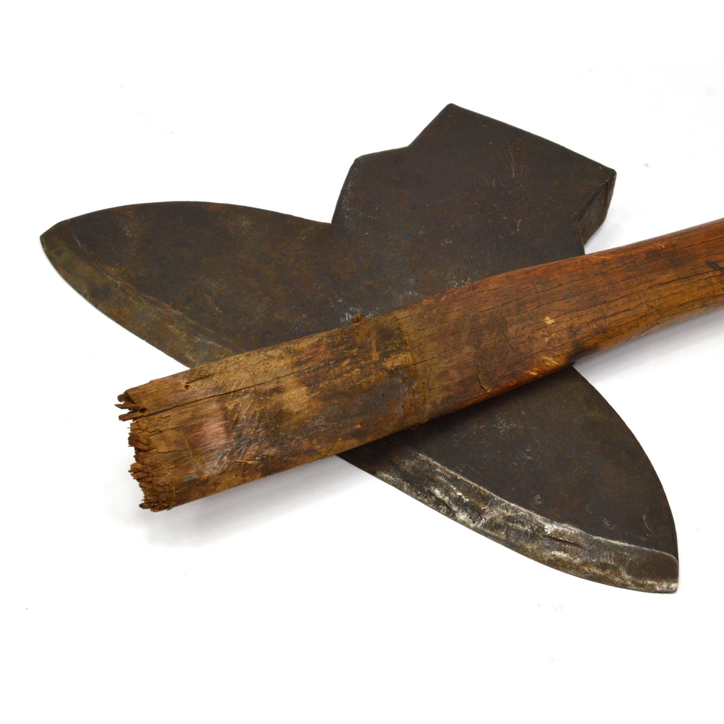 Antique BROAD/HEWING AXE Partial Makers Mark MICHIGAN PATTERN 13" Blad ...