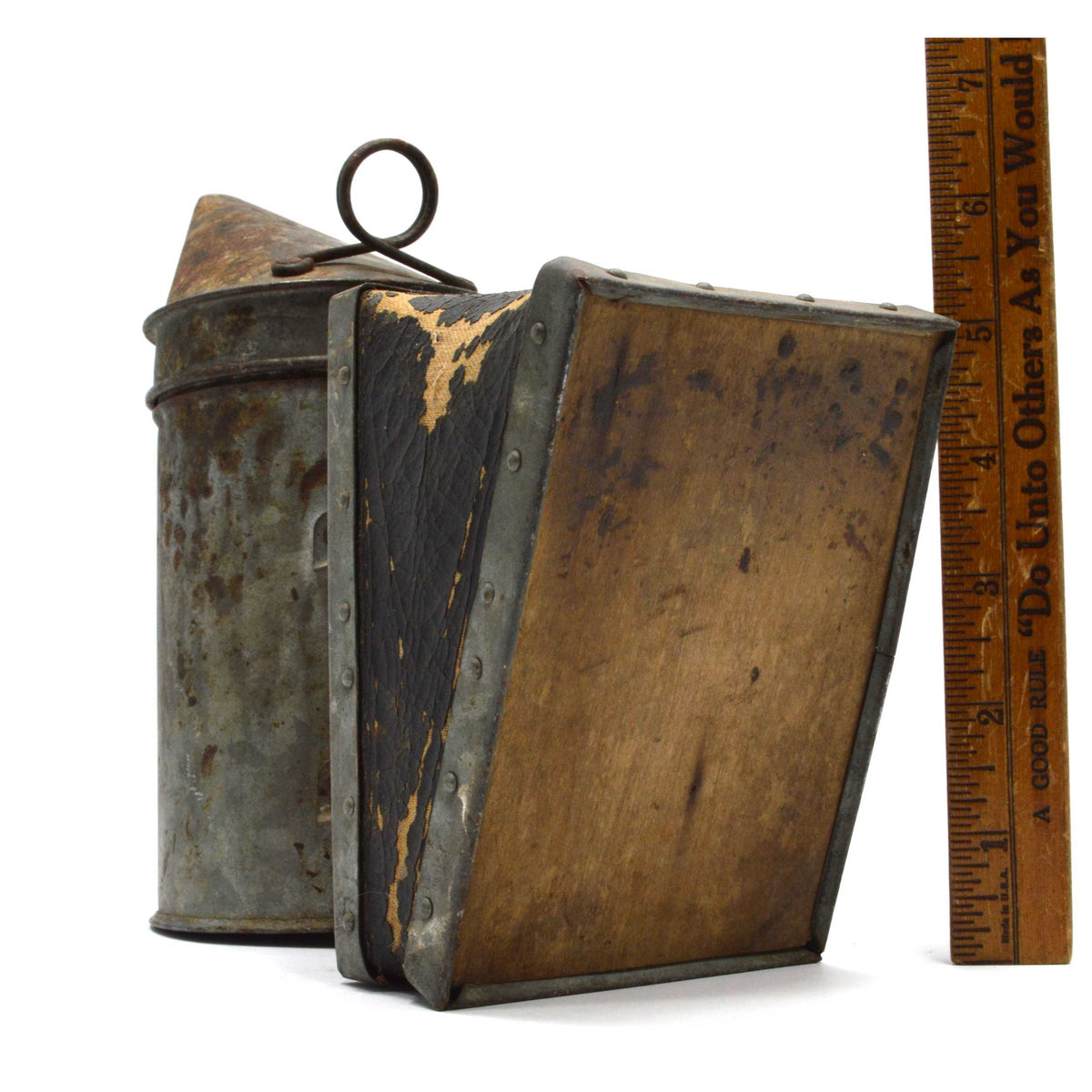 Antique INSECTICIDE BUG SPRAYER Primitive METAL-STEEL w/ BELLOWS Super ...