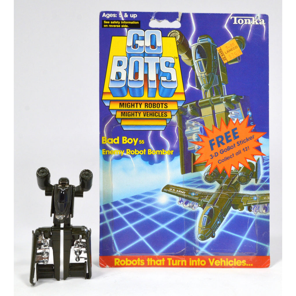 Vintage TONKA GOBOTS "BAD BOY" #55 Enemy Robot BOMBER AIRPLANE with CA ...