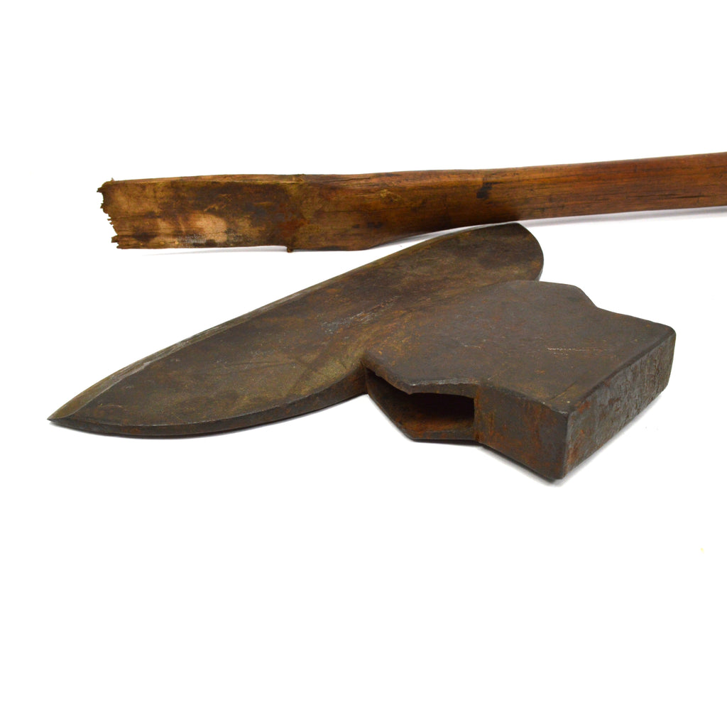 Antique BROAD/HEWING AXE Partial Makers Mark MICHIGAN PATTERN 13" Blad ...