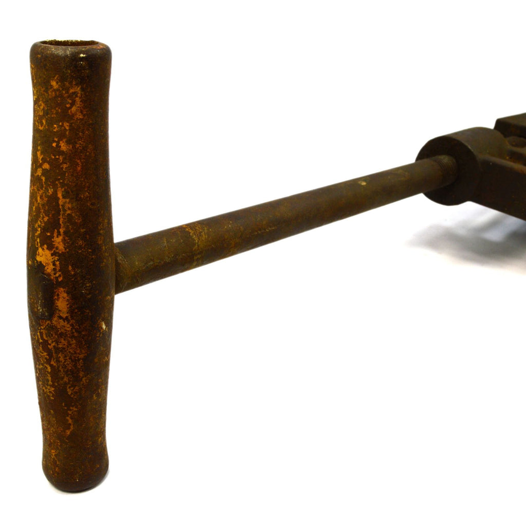 Vintage BARNES No. 5 PIPE / TUBE CUTTER Heavy Duty 34" w/ 3.5-7.5 CUTT ...