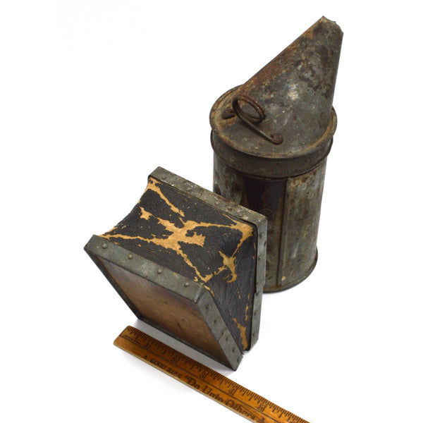 Antique INSECTICIDE BUG SPRAYER Primitive METAL-STEEL w/ BELLOWS Super ...