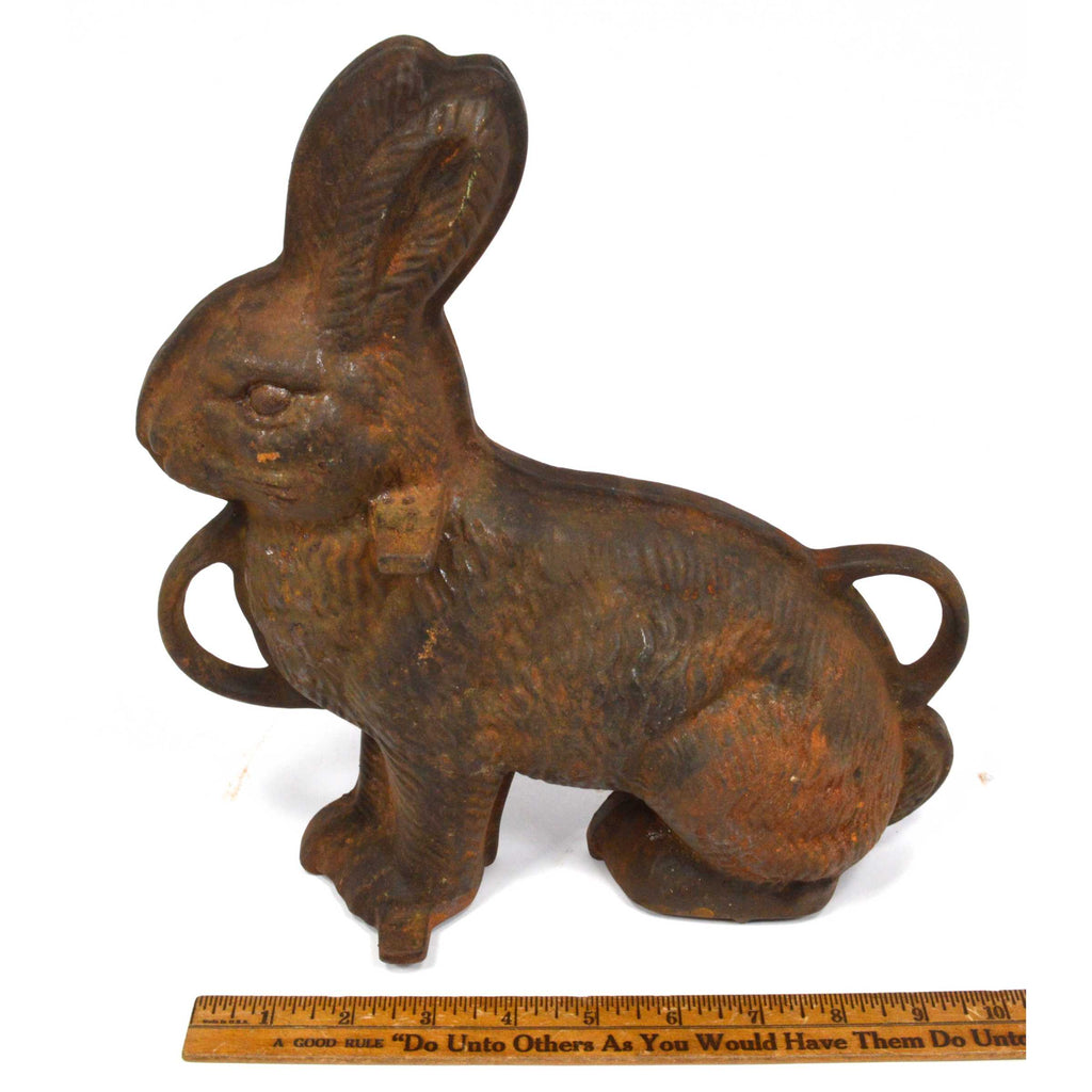Antique GRISWOLD RABBIT CAKE MOLD (1-Half Only) CAST IRON BUNNY No. 86 ...