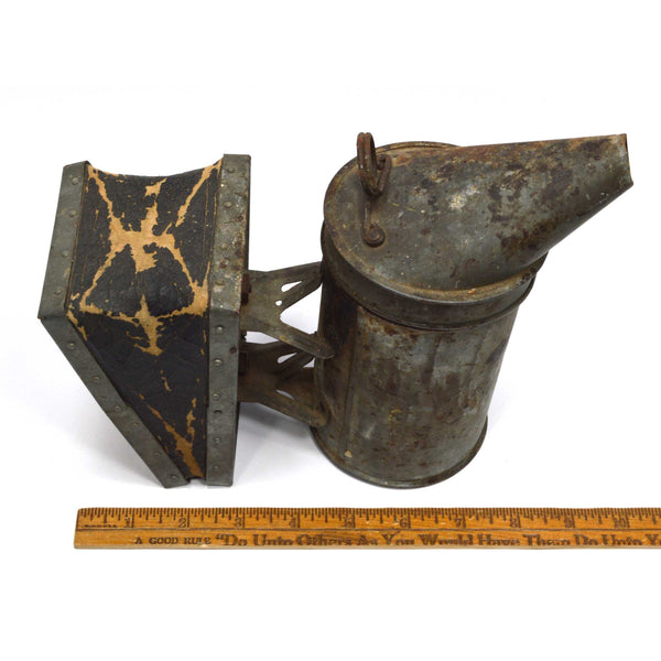 Antique INSECTICIDE BUG SPRAYER Primitive METAL-STEEL w/ BELLOWS Super ...