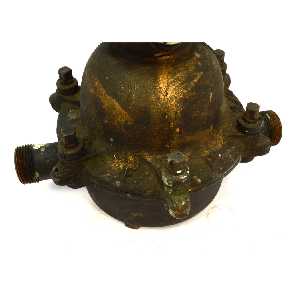 Antique BRASS/BRONZE THOMSON WATER METER #1657355 w/ Porcelain Dial BR ...