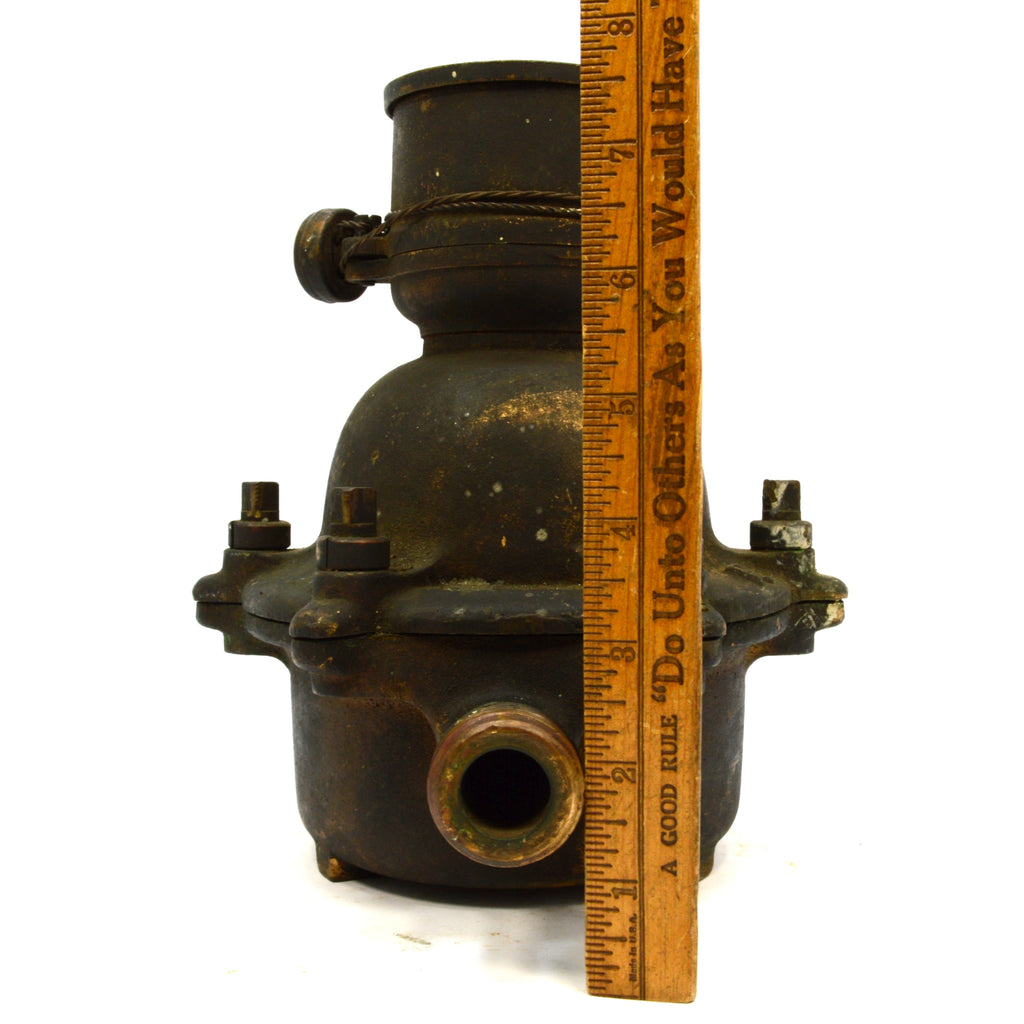 Antique BRASS/BRONZE THOMSON WATER METER #1657355 w/ Porcelain Dial BR ...