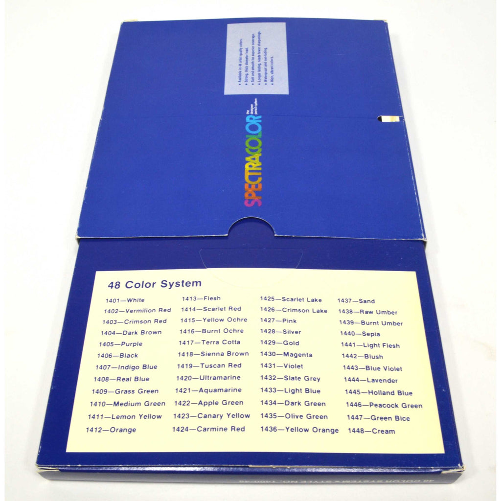 New Old Stock "SPECTRACOLOR 48 COLOR SYSTEM" No. 1400-48 by FABER-CAST ...