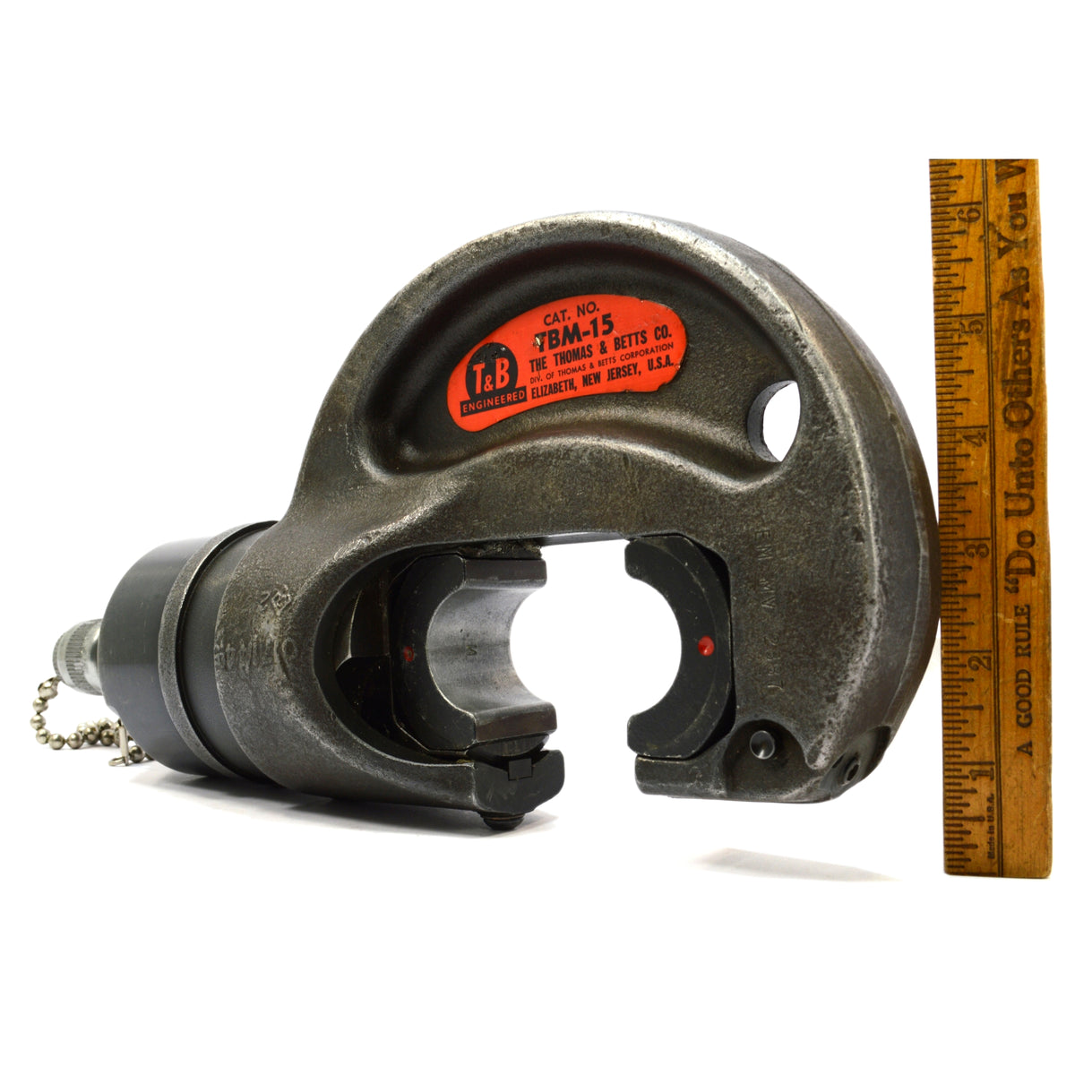 Briefly Used THOMAS & BETTS No. TBM-15, 15-Ton T&B HYDRAULIC CRIMPER S ...