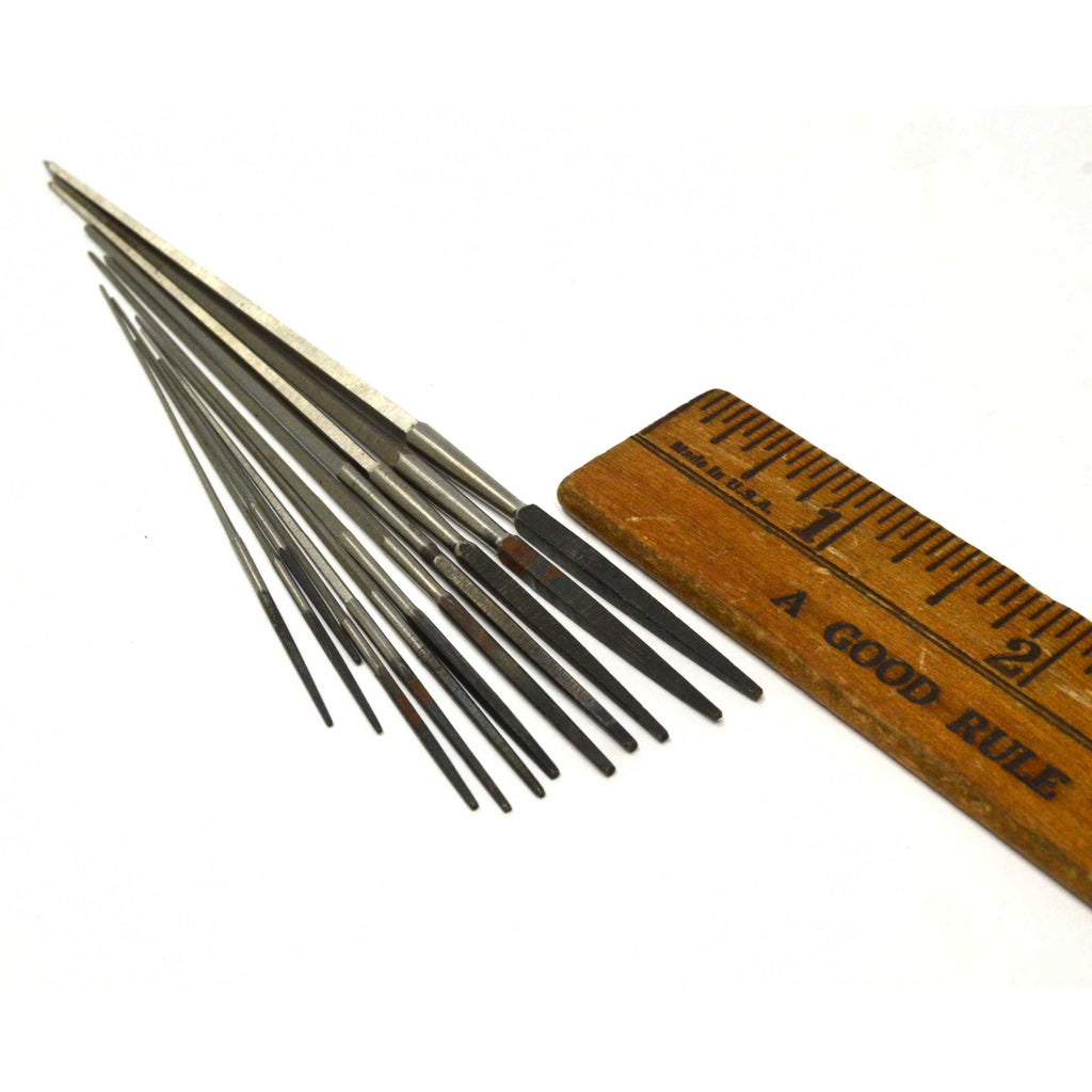 Vintage GERMAN "CUTTING" TOOLS Set of 12 in Case NEEDLE FILES-KNIVES ...