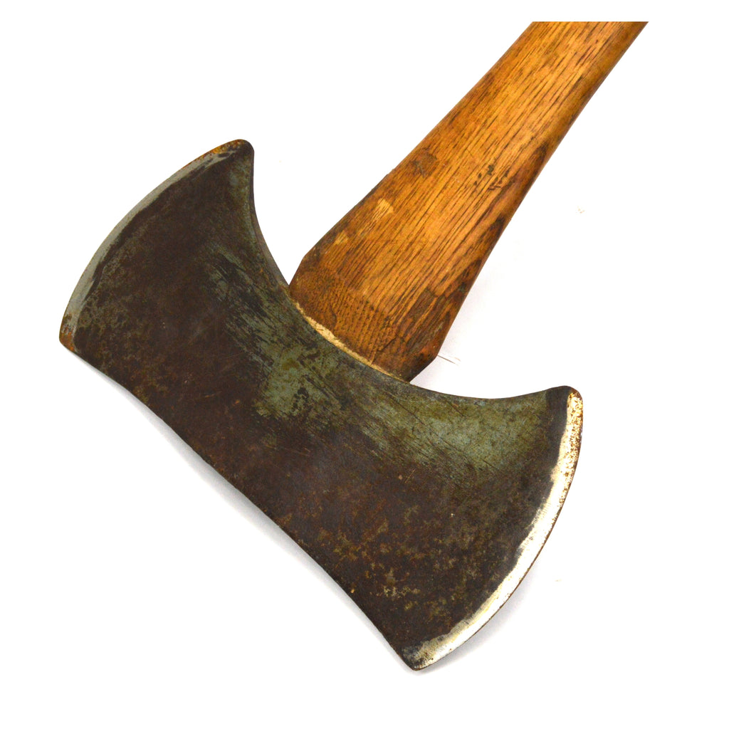 Vintage "CRAFTSMAN" DOUBLE BIT AXE w/ Old Wood Handle! "NARROW MICHIGA ...