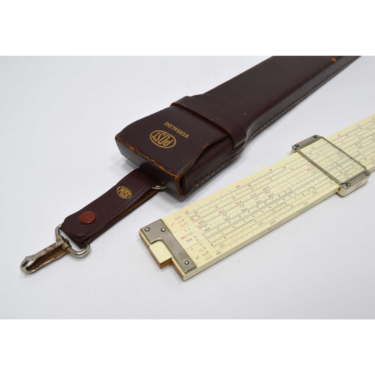 Vintage FREDRICK POST "VERSALOG" SLIDE RULE No. 1460 in Leather Case ...