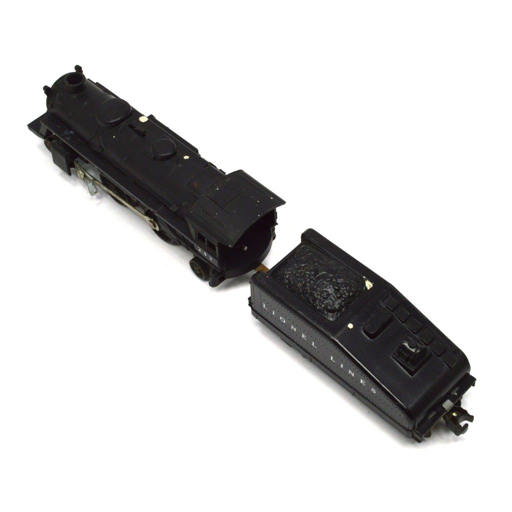 Vintage POSTWAR LIONEL "2-4-2 COLUMBIA" LOCOMOTIVE #242 & 1625T TENDER ...
