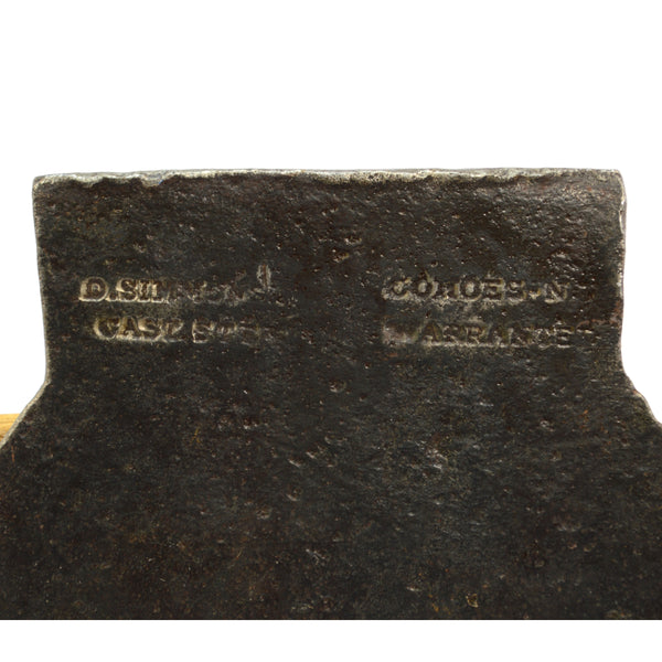 Antique HEWING BROAD AXE Pennsylvania Pattern DANIEL SIMMONS & CO Hand ...