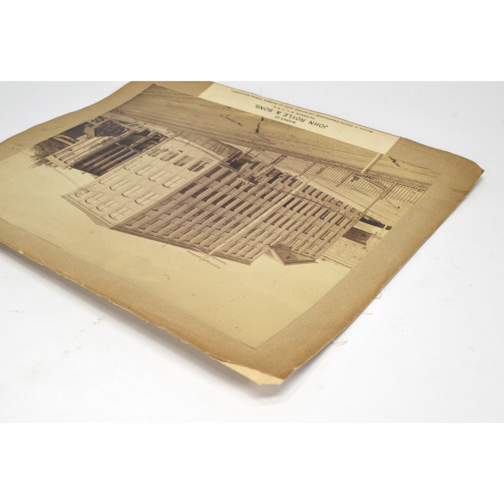 Antique ORIGINAL PHOTOGRAPHS Industrial Ephemera "JOHN ROYLE & SONS" M ...