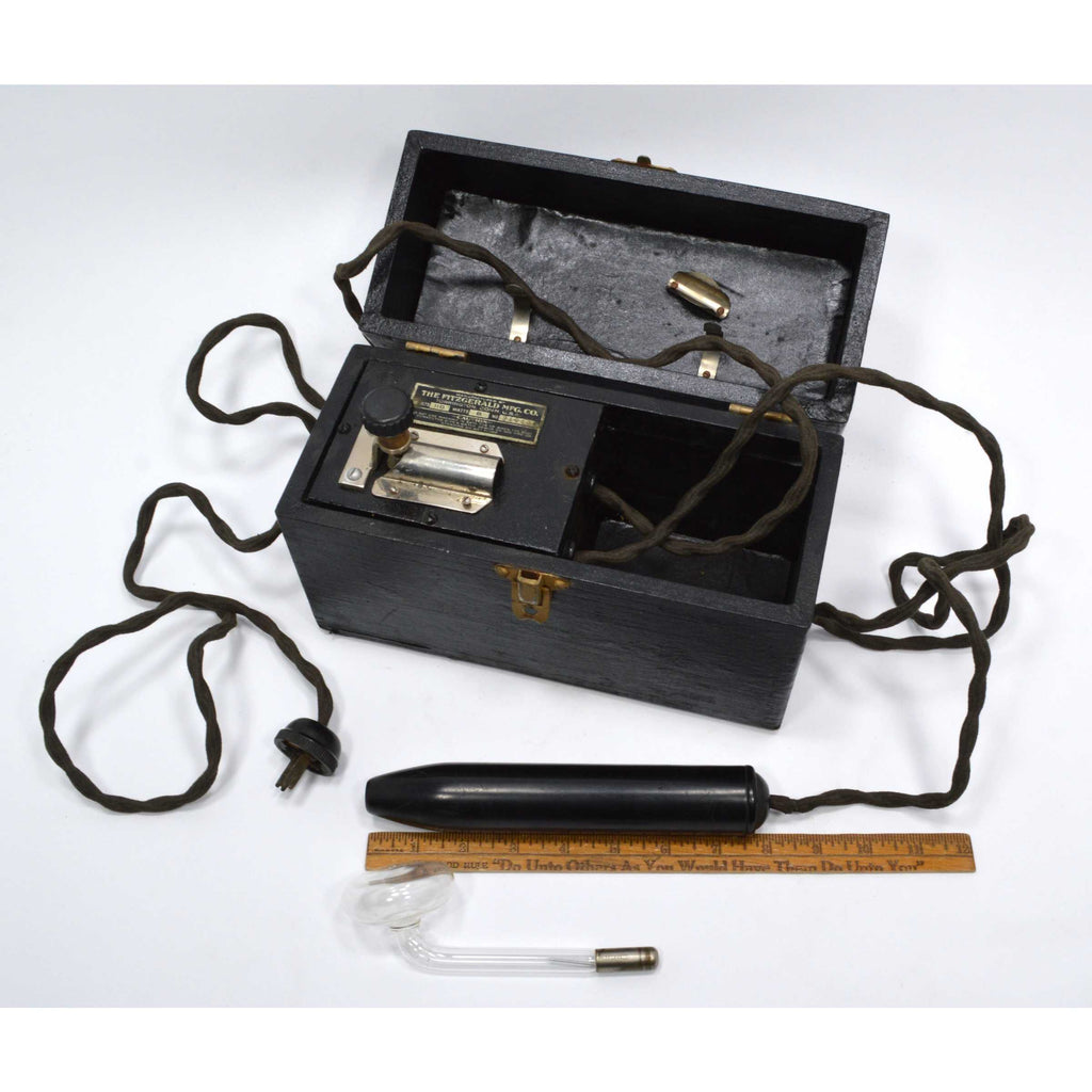 Antique QUACK MEDICINE "VIOLET RAY MACHINE" by FITZGERALD in Box *DOES ...