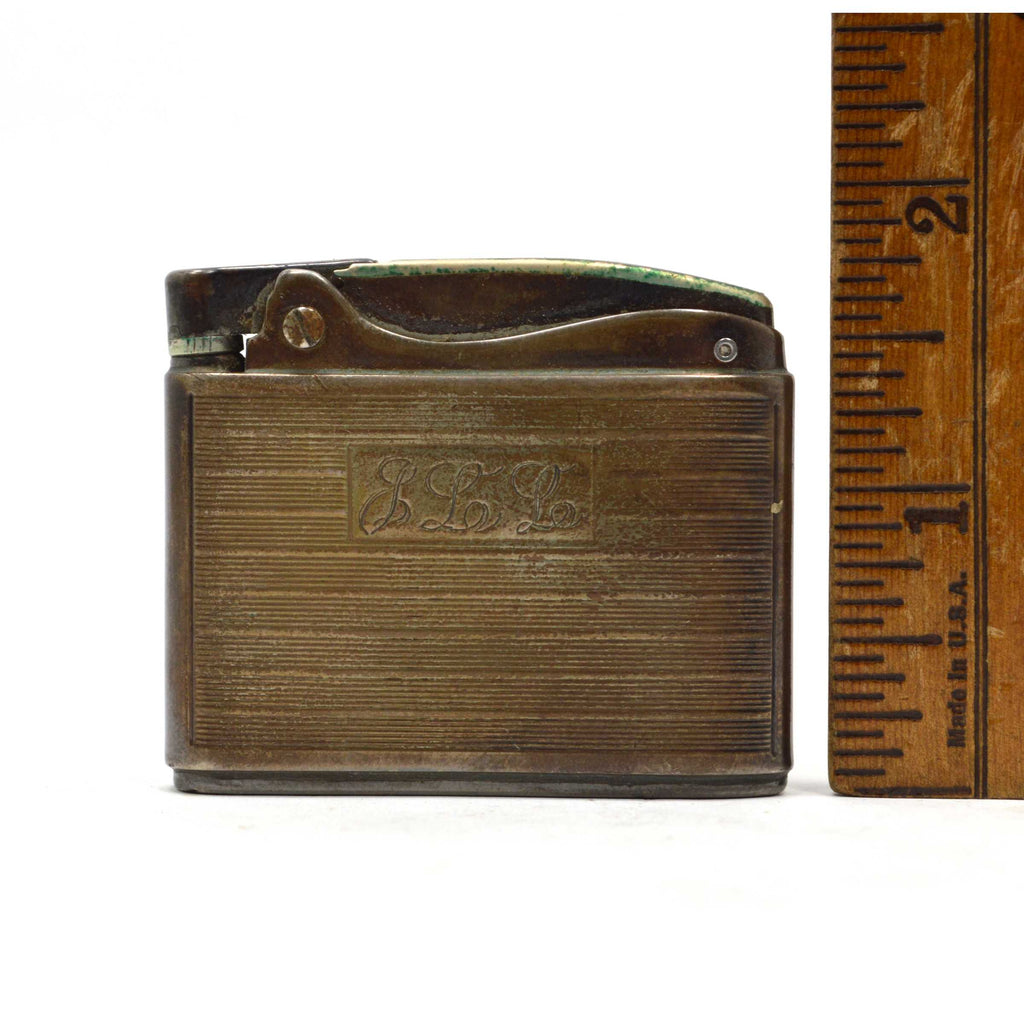 Vintage RONSON ADONIS Automatic STERLING SILVER LIGHTER in Old Pouch ...