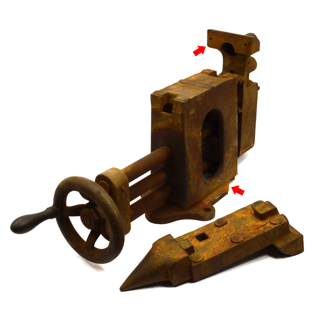 Antique COMBO ANVIL & VISE "The Stewart Handy Worker" CHICAGO FLEXIBLE ...