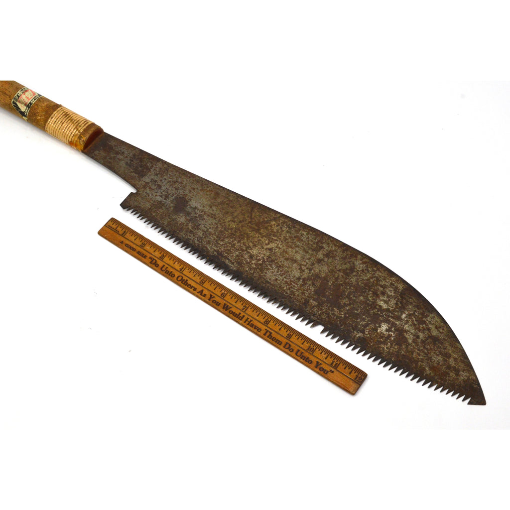 Vintage PRUNING/TURKISH/RABBET SAW Signed Japanese LAWN/GARDEN TOOL Un ...