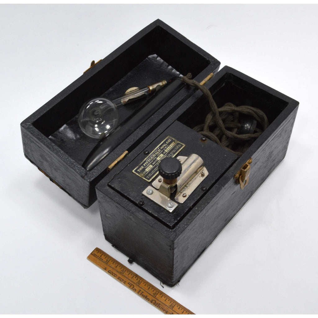 Antique QUACK MEDICINE "VIOLET RAY MACHINE" by FITZGERALD in Box *DOES ...