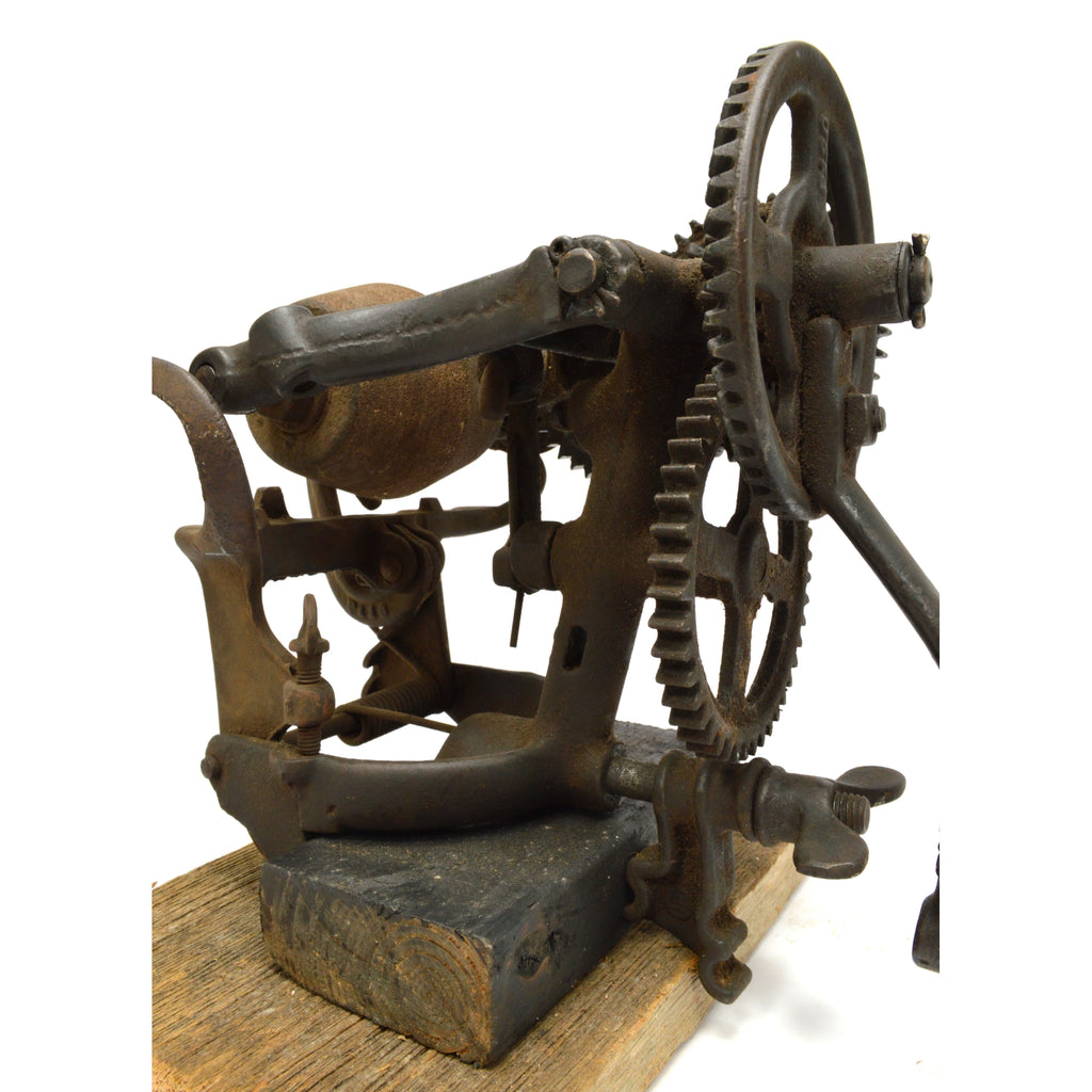 Antique "McCORMICK" SICKLE BLADE SHARPENING Gear Crank Stone Grinder S ...