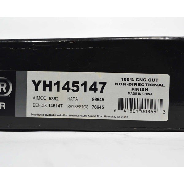 New (Open Box) WEAREVER BRAKE ROTOR No. YH145147 (Front) NON-DIRECTION ...