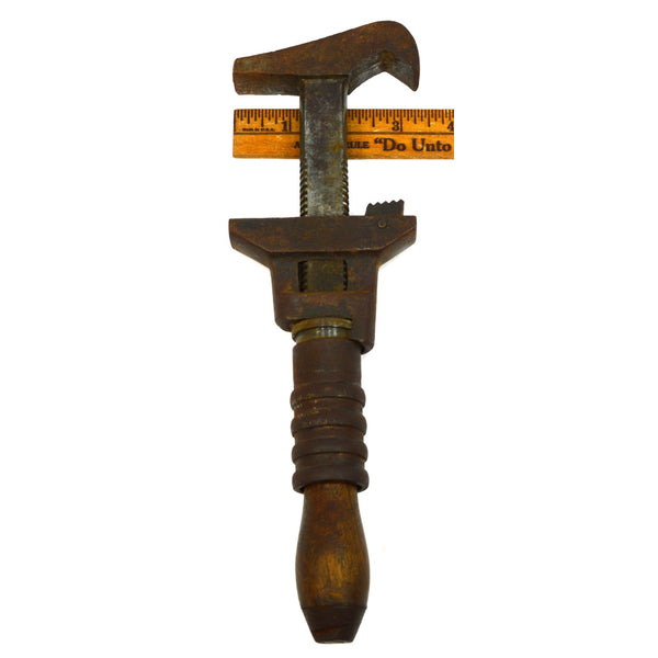 Antique COMBINATION MONKEY-PIPE WRENCH 11" Double Jaw by BEMIS & CALL ...