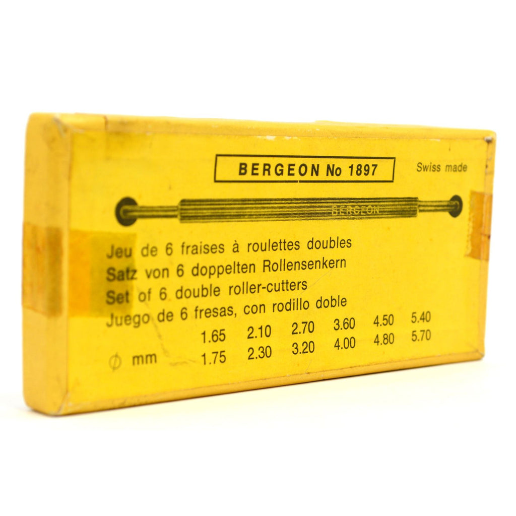 Vintage BERGEON No. 1897 DOUBLE ROLLER-CUTTERS Set of 6 Swiss WATCHMAK ...