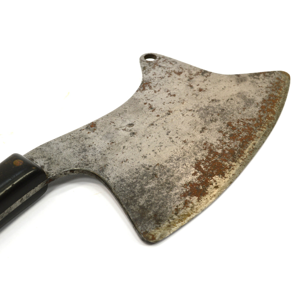 GORGEOUS! Antique BUTCHER'S KNIFE Italian? MEAT CLEAVER Unbranded CARB ...