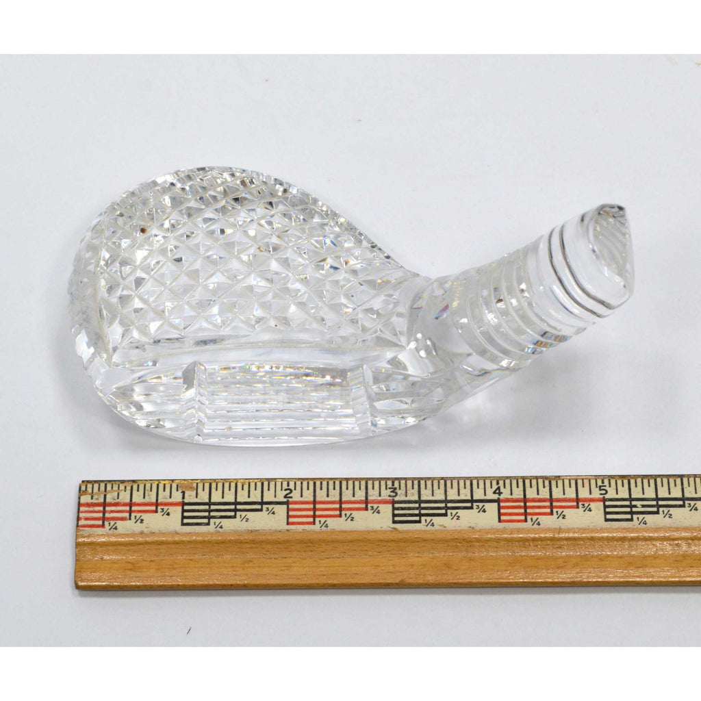 Vintage WATERFORD CUT GLASS 'GOLF CLUB HEAD' PAPERWEIGHT *No Sticker ...