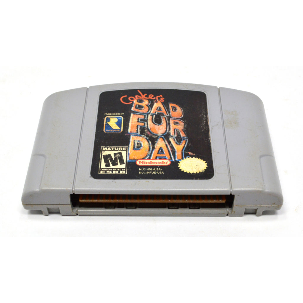 Tested Good! "CONKER'S BAD FUR DAY" Nintendo 64 N64 GAME (Rated Mature ...