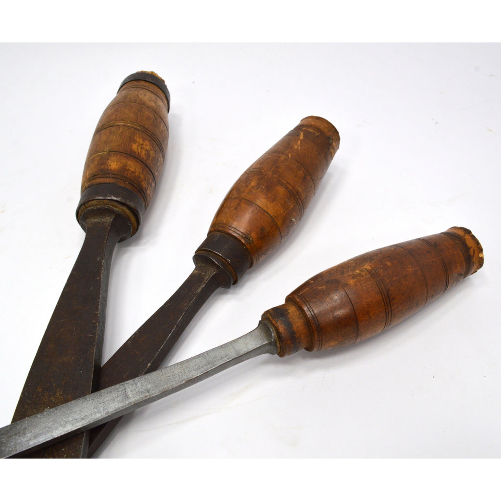 Vintage NOOITGEDAGT CHISEL Lot of 3 "J.N.I.J" Woodworking Tools SWEDIS ...