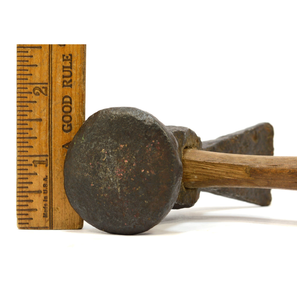 Antique SHOE MAKERS / COBBLER HAMMER Ultra Crude! SOLID HICKORY HANDLE ...
