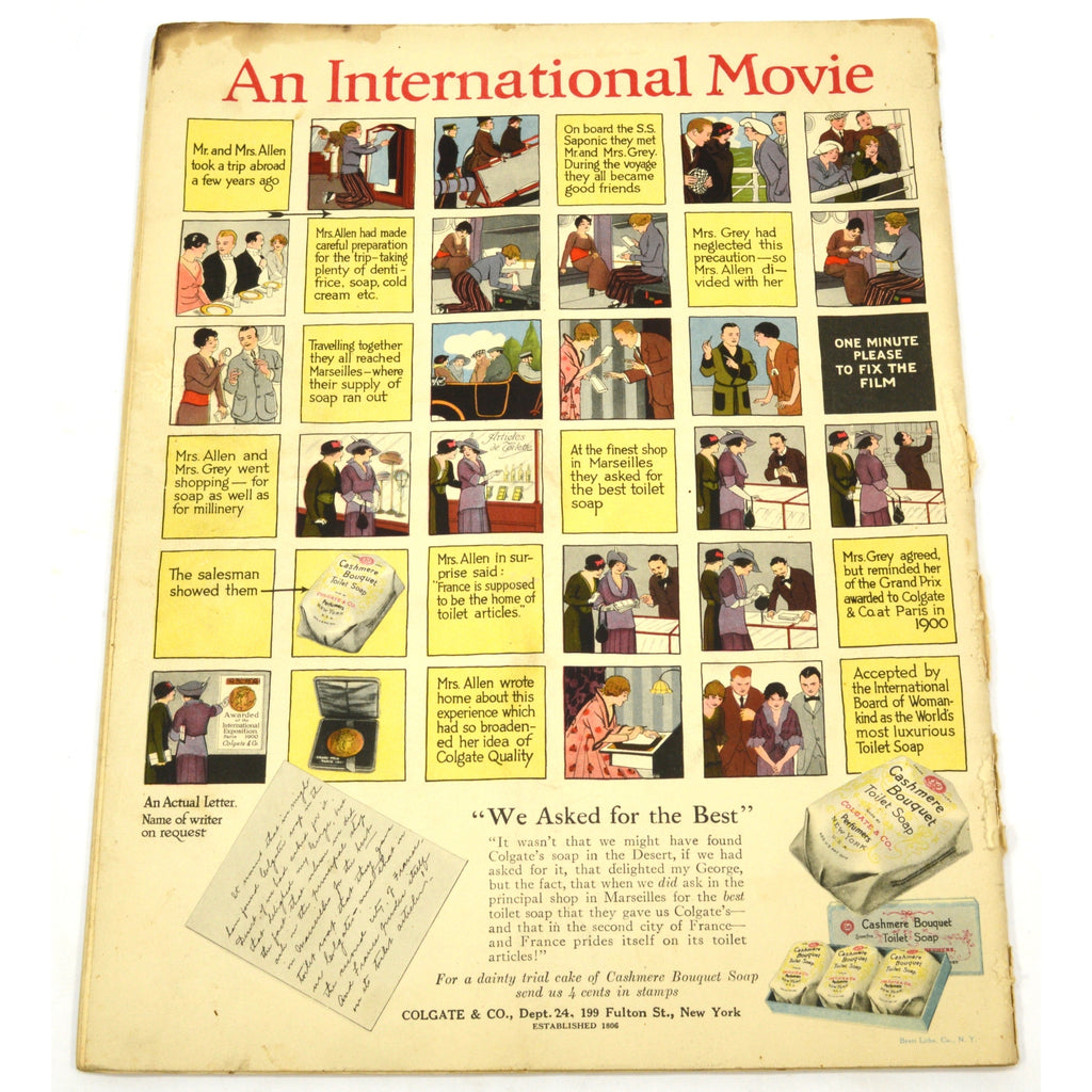 Antique "METROPOLITAN" JULY 1915 MAGAZINE Nude KAY LAURELL as LIBERTY ...