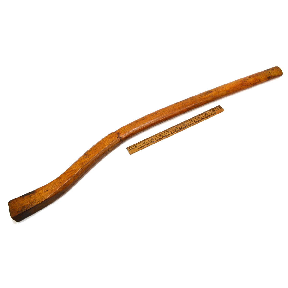 Antique SHIP CARPENTERS ADZE WOOD HANDLE 34" Replacement HAND-CARVED A ...