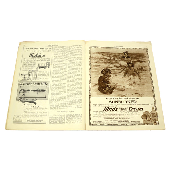 Antique "METROPOLITAN" JULY 1915 MAGAZINE Nude KAY LAURELL as LIBERTY ...