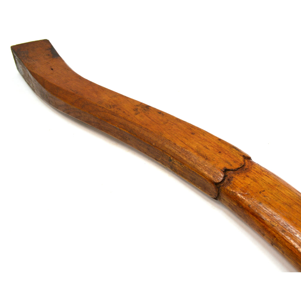 Antique SHIP CARPENTERS ADZE WOOD HANDLE 34" Replacement HAND-CARVED A ...