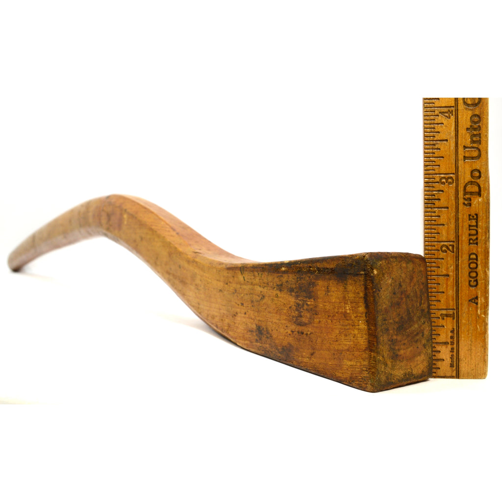 Antique SHIP CARPENTERS ADZE WOOD HANDLE 34" Replacement HAND-CARVED A ...